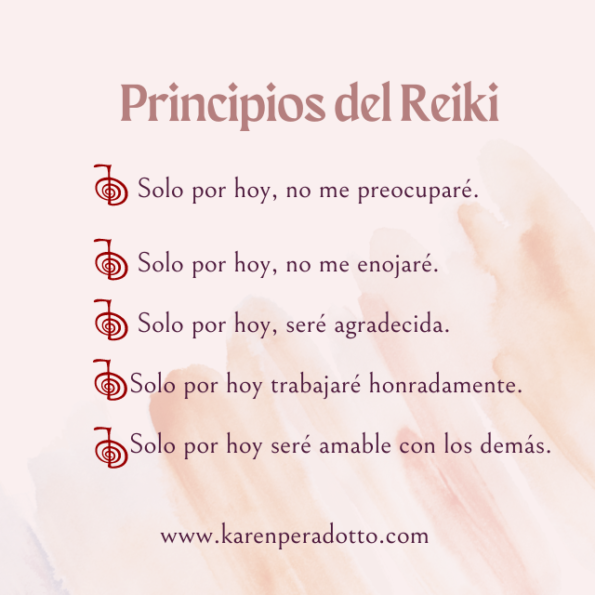 Los 5 principios del Reiki – Karen Peradotto